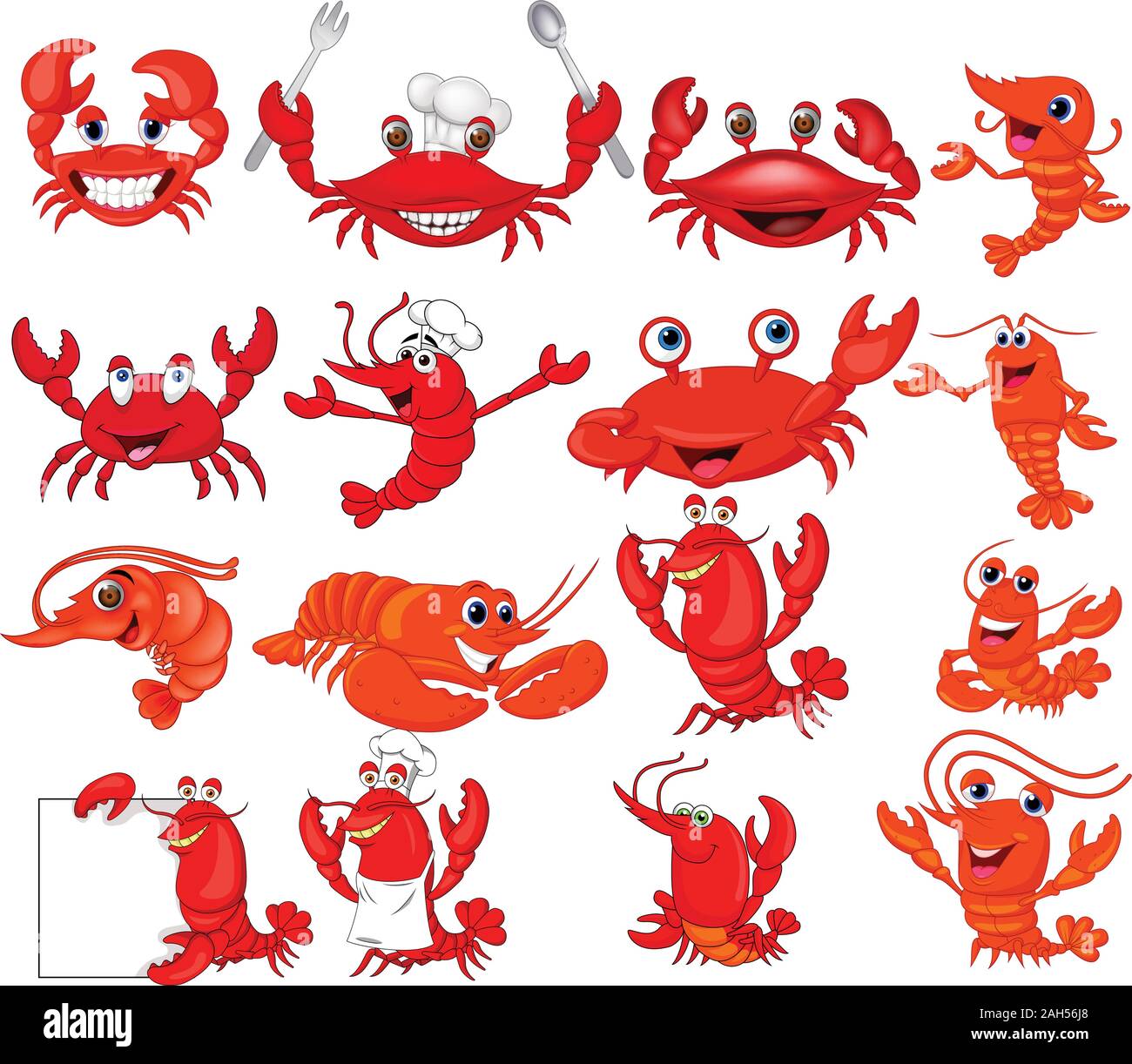 Cook seafood shrimp crab Stock Vector Images - Alamy