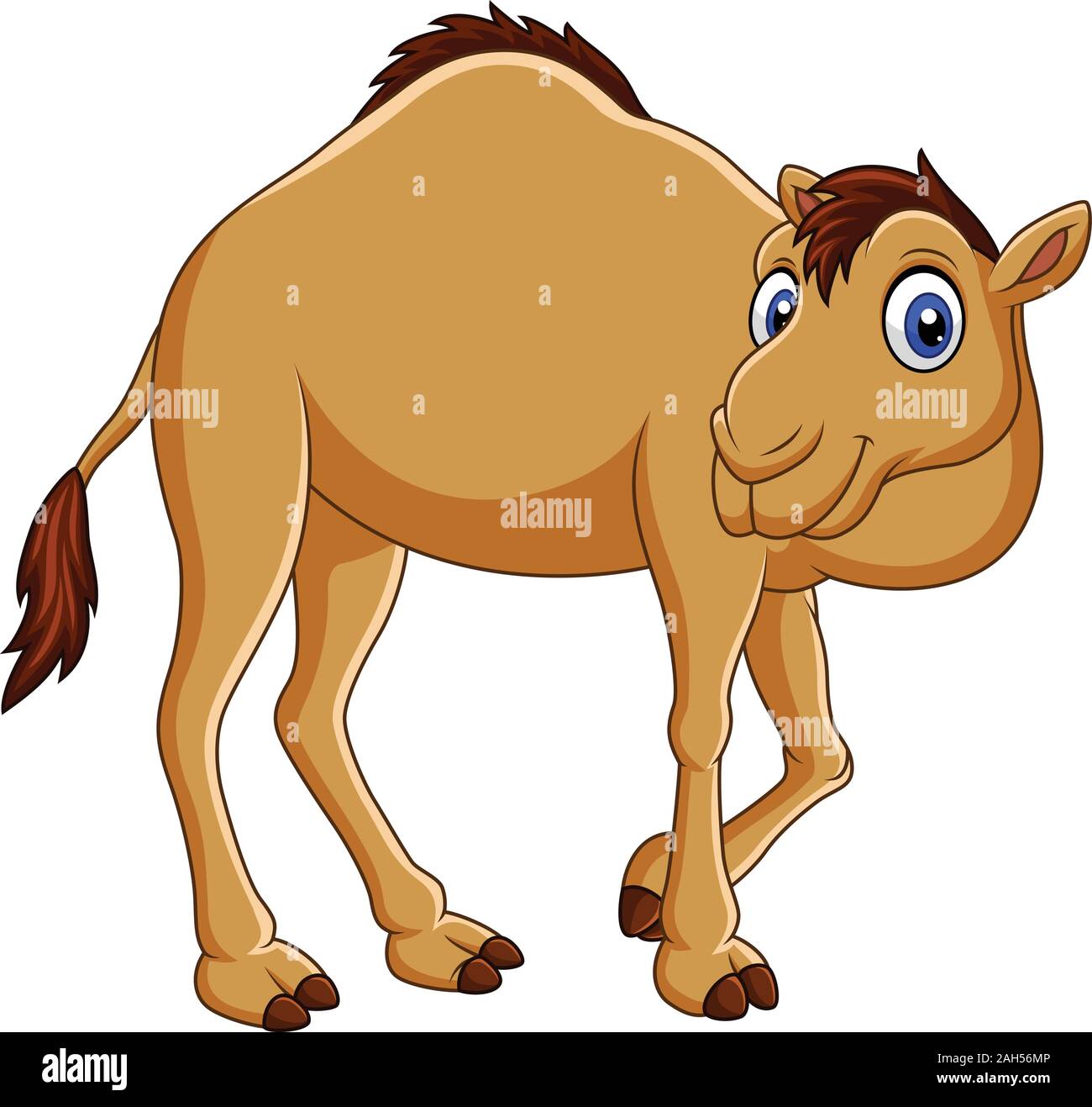 Cartoon camel isolated on white background Stock Vector Image & Art - Alamy