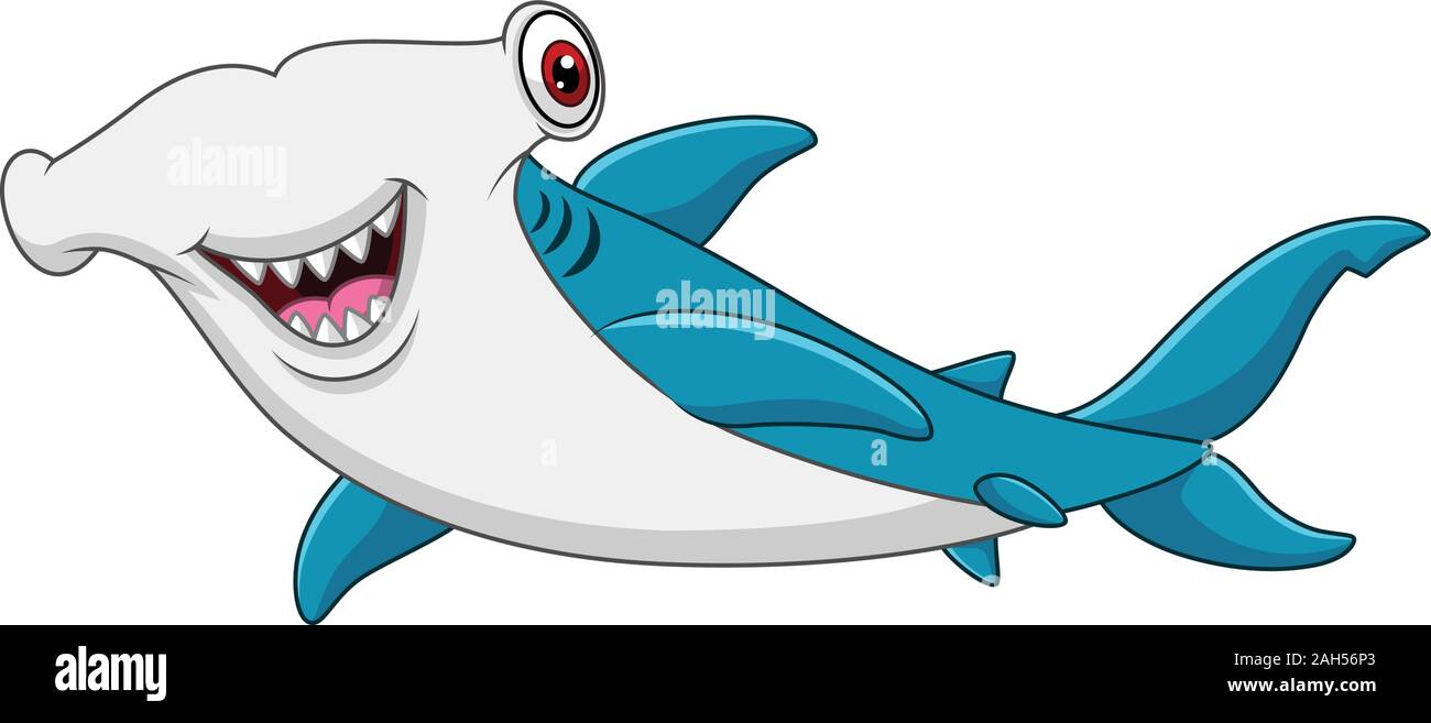 Cartoon hammerhead shark Stock Vector Image & Art - Alamy