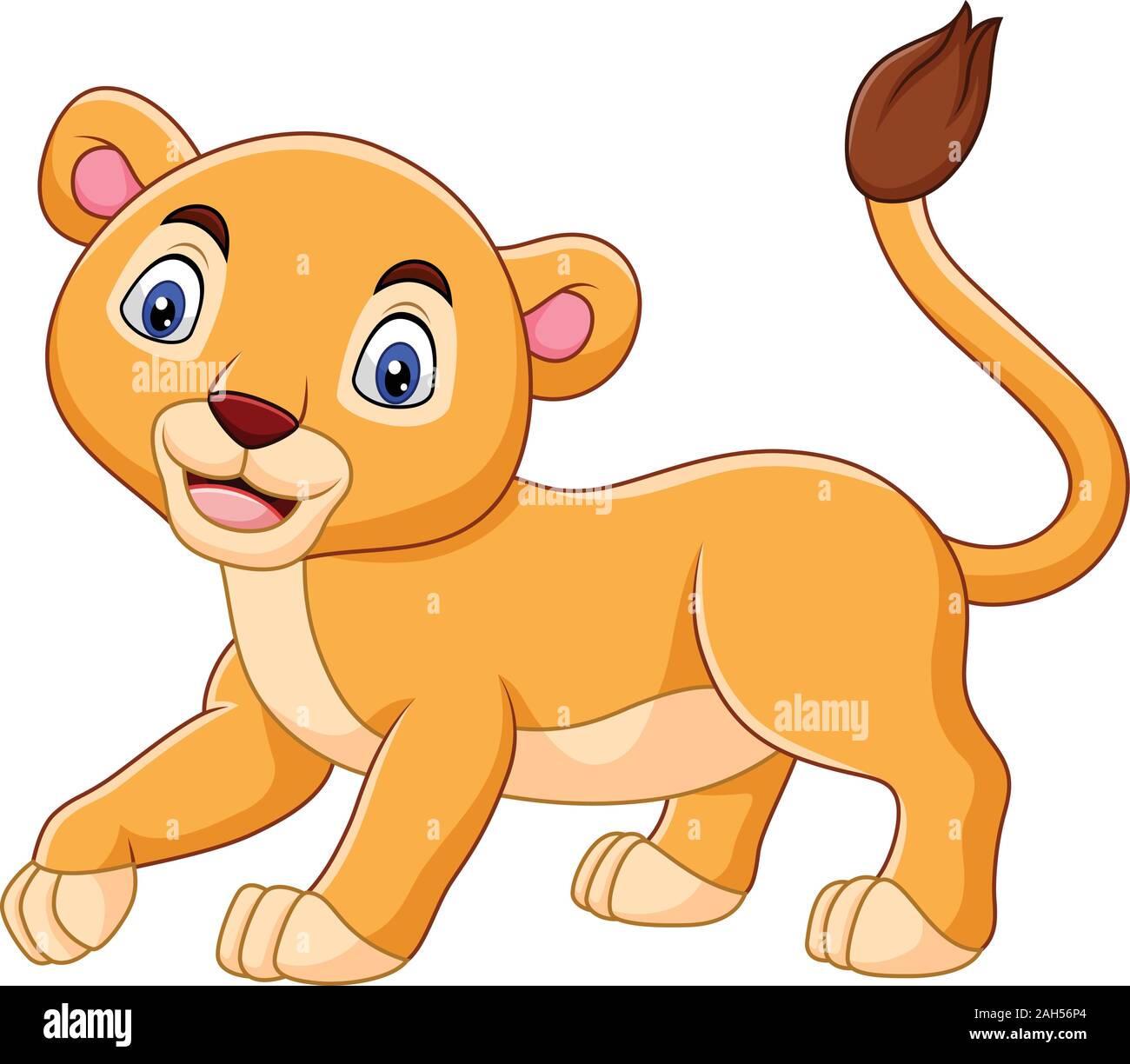 Cute Lioness Cartoon