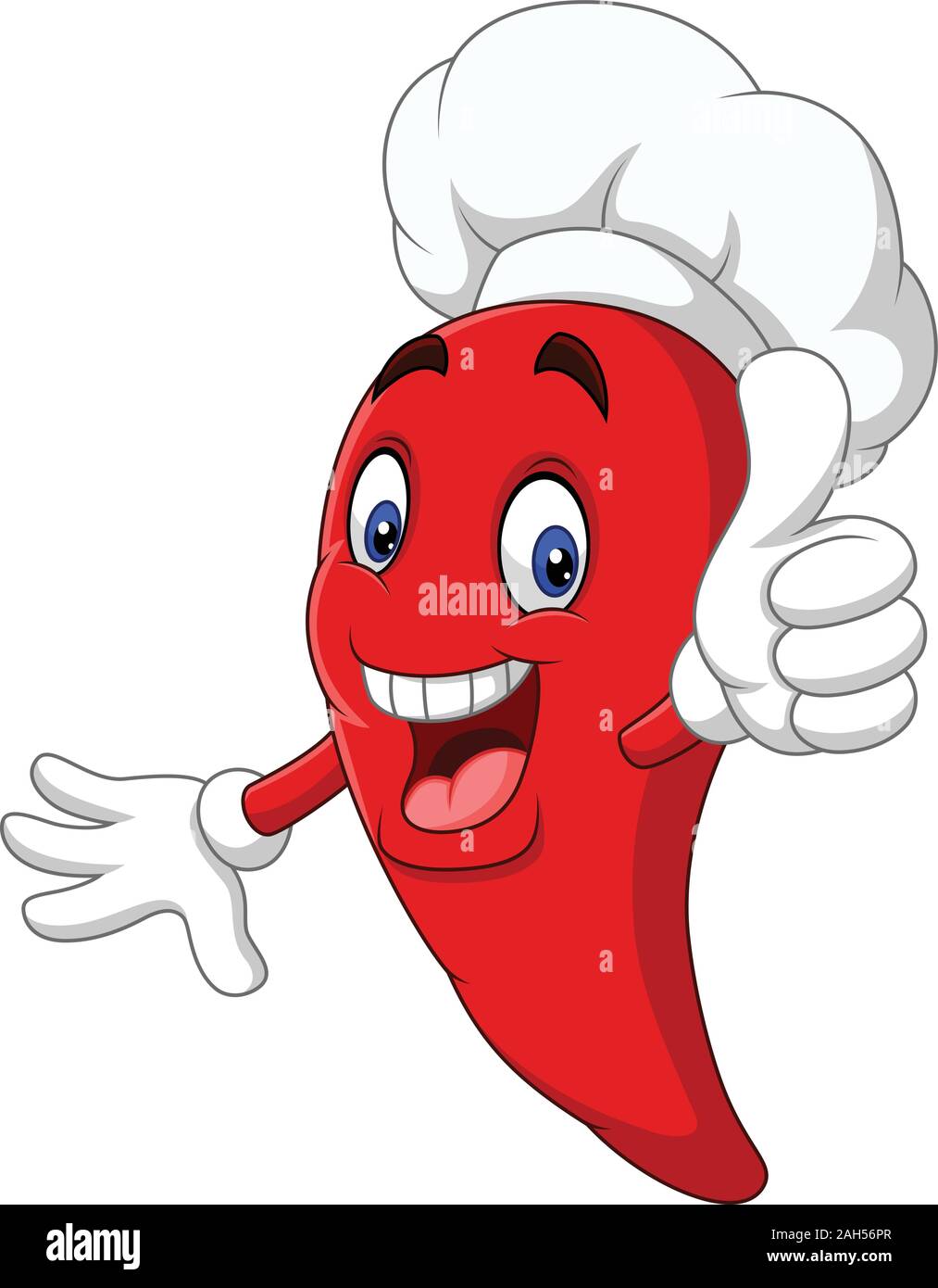 Cartoon chili pepper chef giving thumbs up Stock Vector Image & Art - Alamy