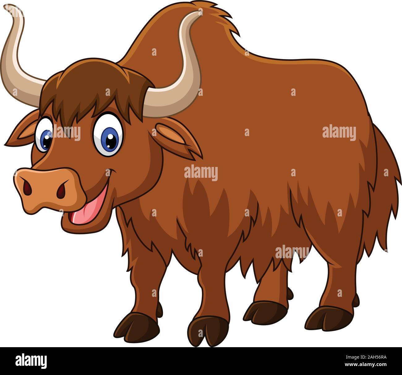 Cartoon happy yak Stock Vector Image & Art - Alamy