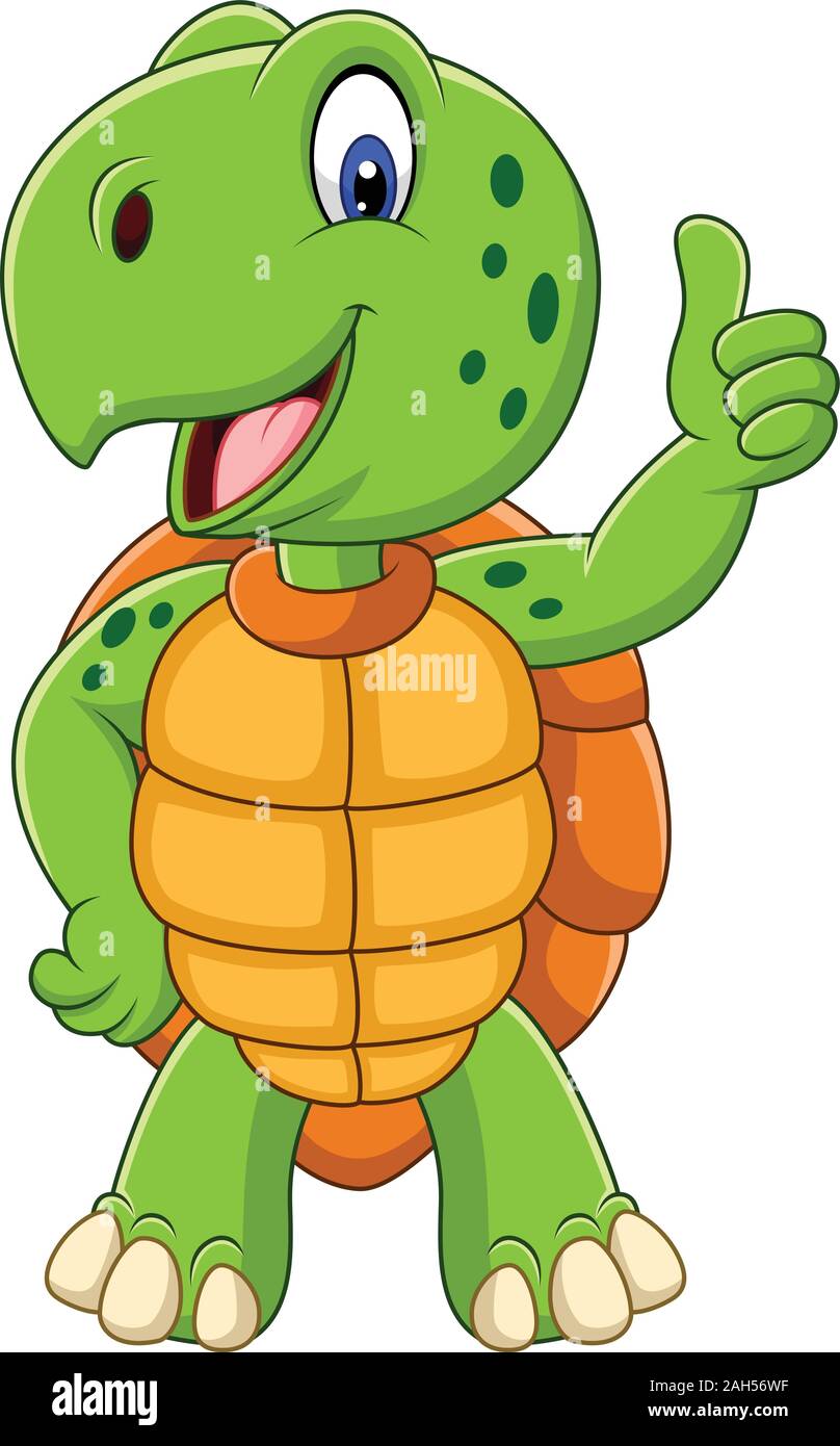 Cartoon turtle giving a thumb up Stock Vector Image & Art - Alamy