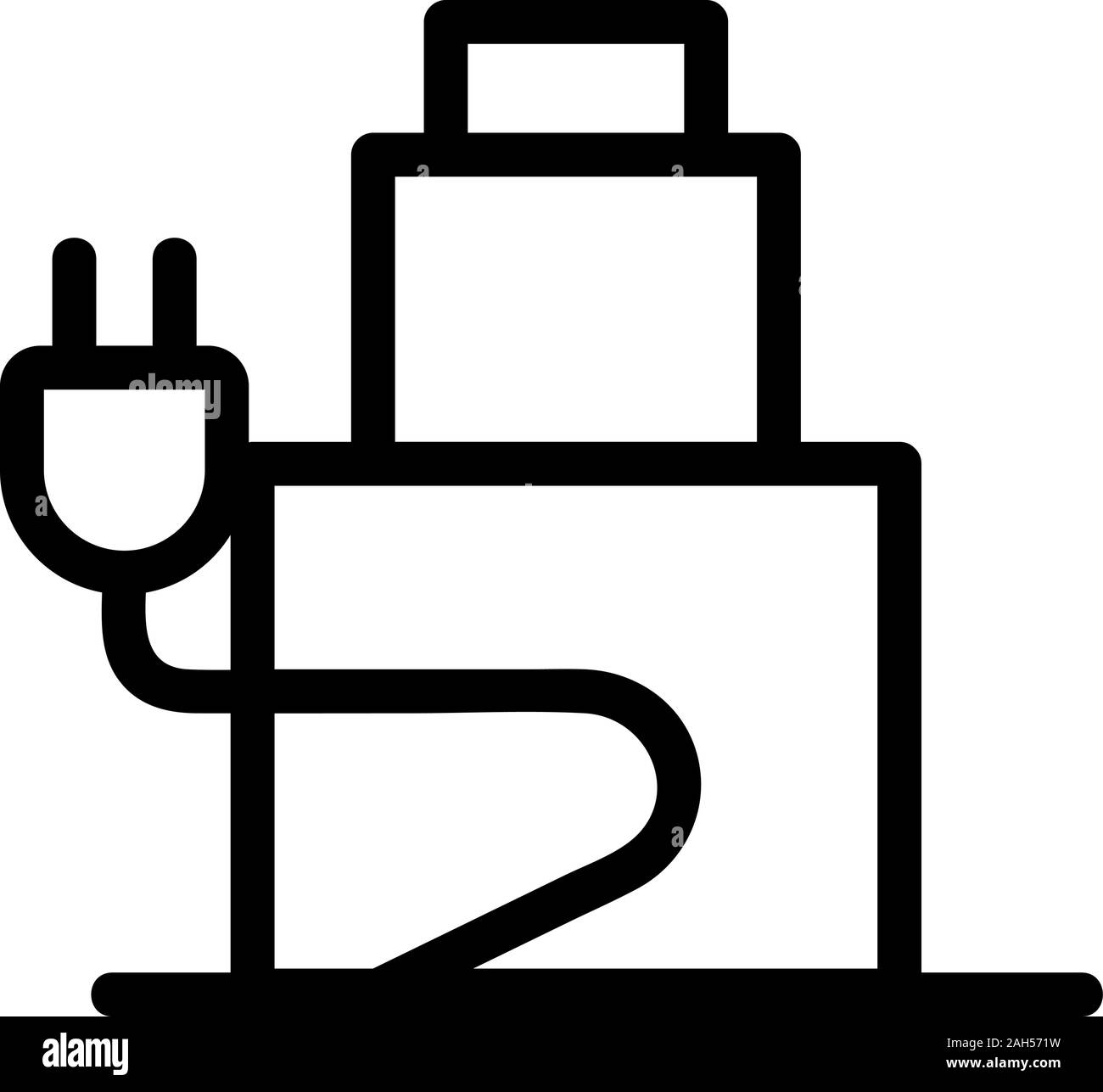 Power bank charging cable Black and White Stock Photos & Images - Alamy