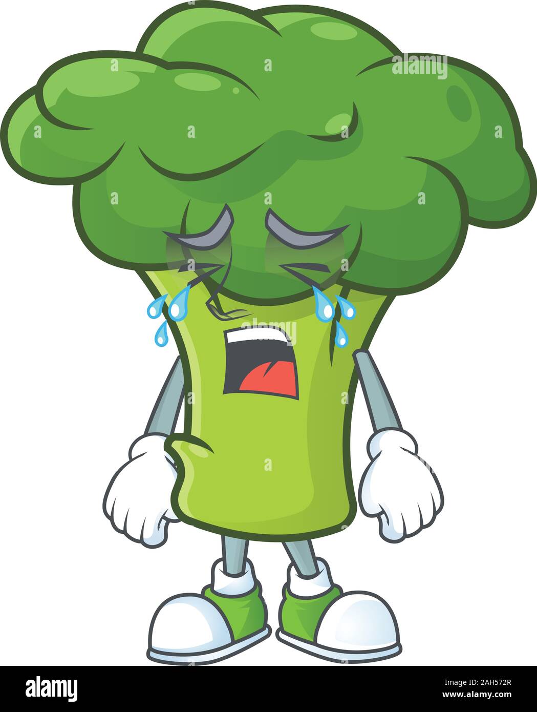 Sad broccoli Stock Vector Images - Alamy