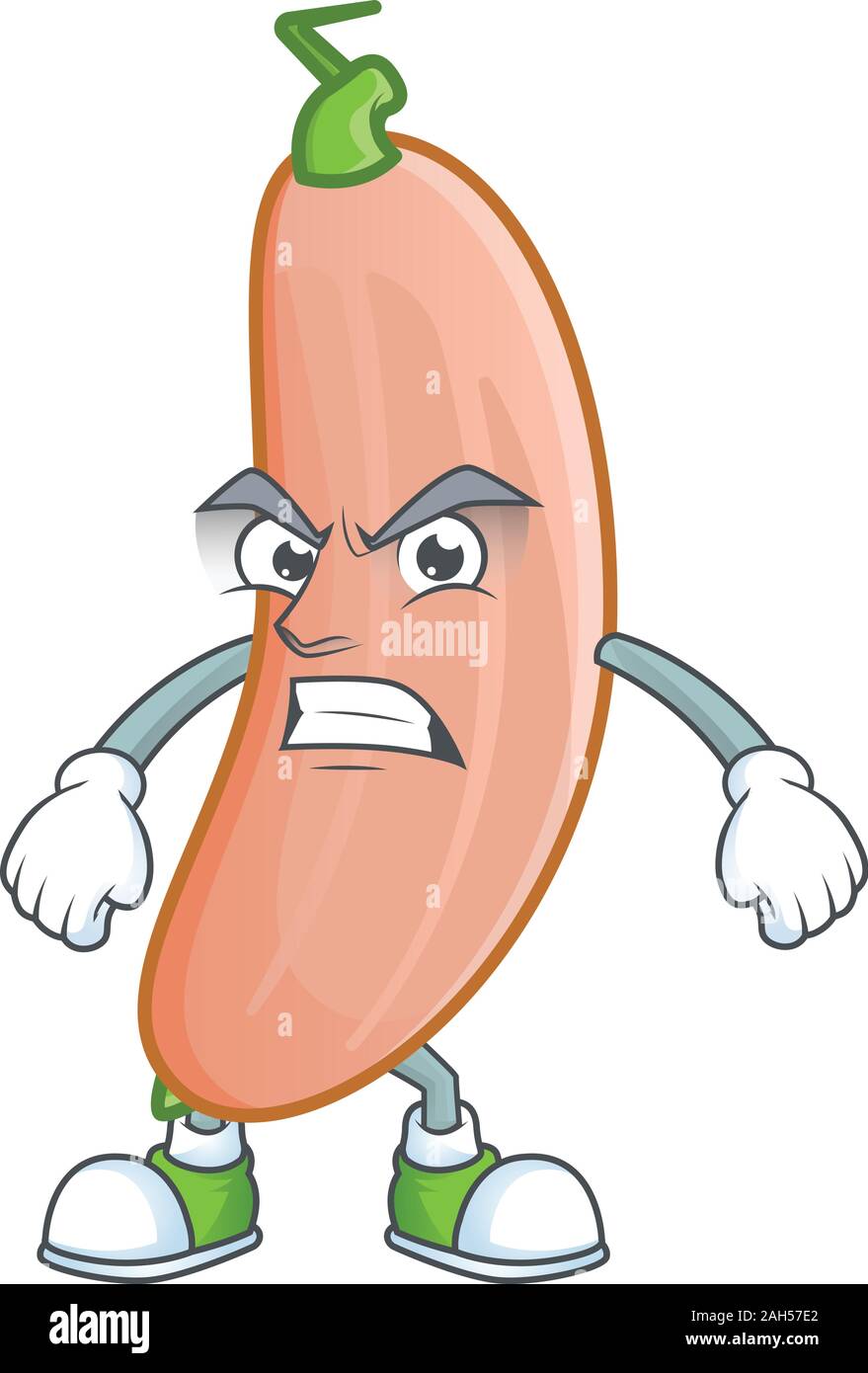 Picture of banana squash cartoon character with angry face Stock Vector ...