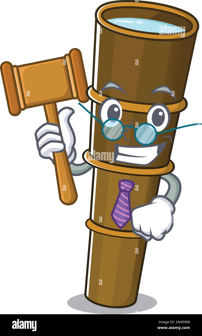 Professional Judge telescope Scroll presented in cartoon character ...