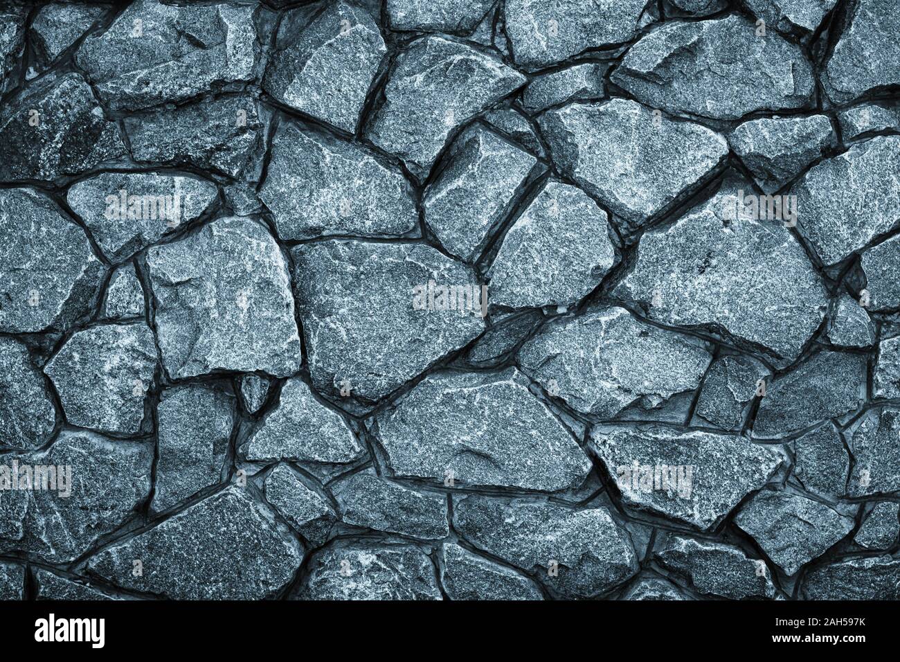 Gray stone wall background. Mosaic of bricks in retro style, modern ...