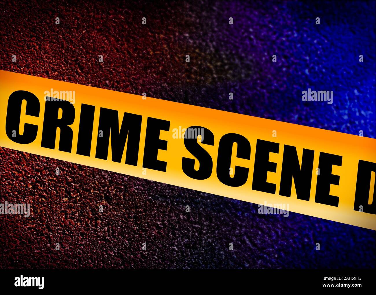 Crime scene 3d illustration Stock Photo - Alamy