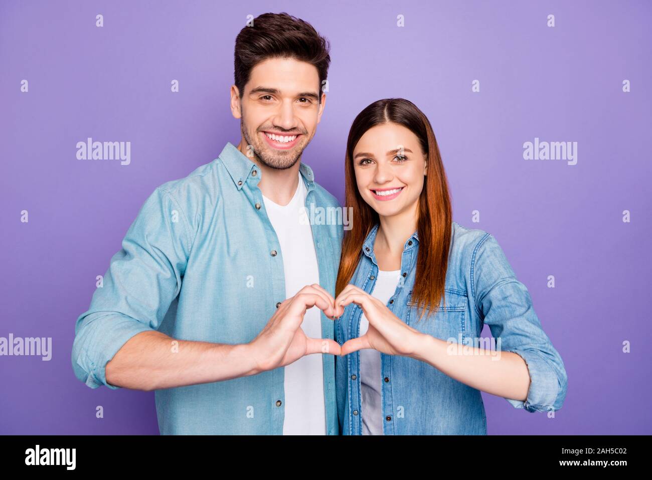 Forever together. Portrait of charming married spouses have honeymoon ...