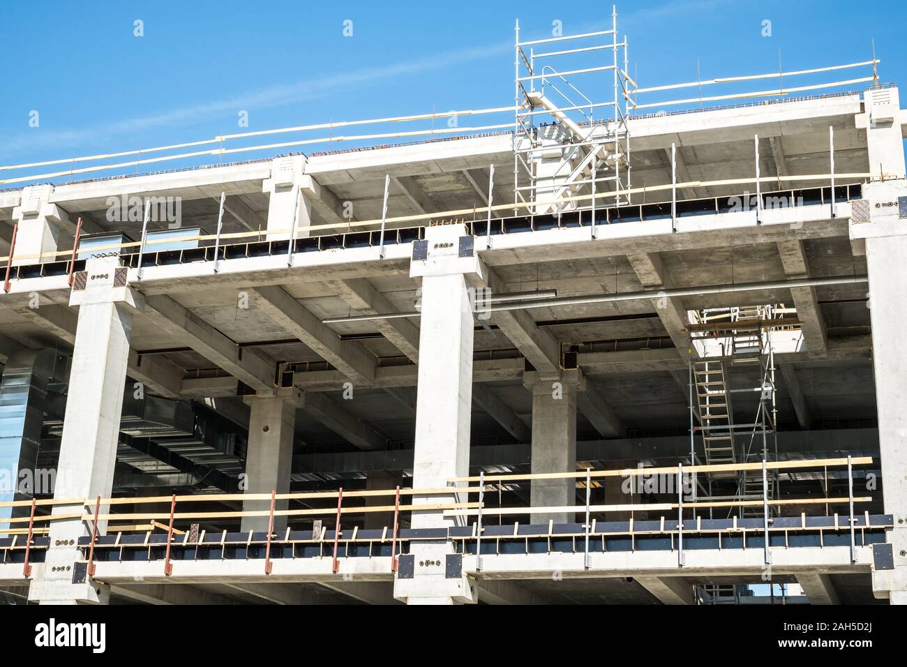modern concrete bulding in construction Stock Photo - Alamy