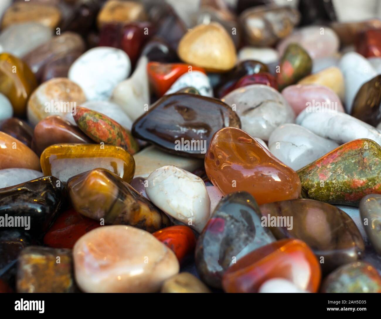 various colors mineral stone collection Stock Photo - Alamy
