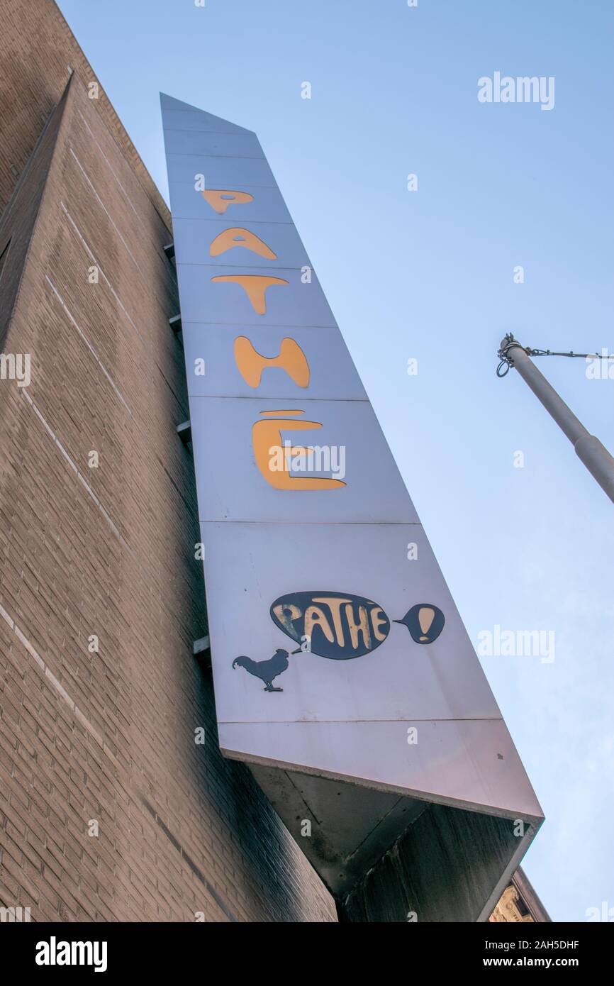 Pathe Movie Sign De Munt At Amsterdam The Netherlands 2019 Stock Photo ...
