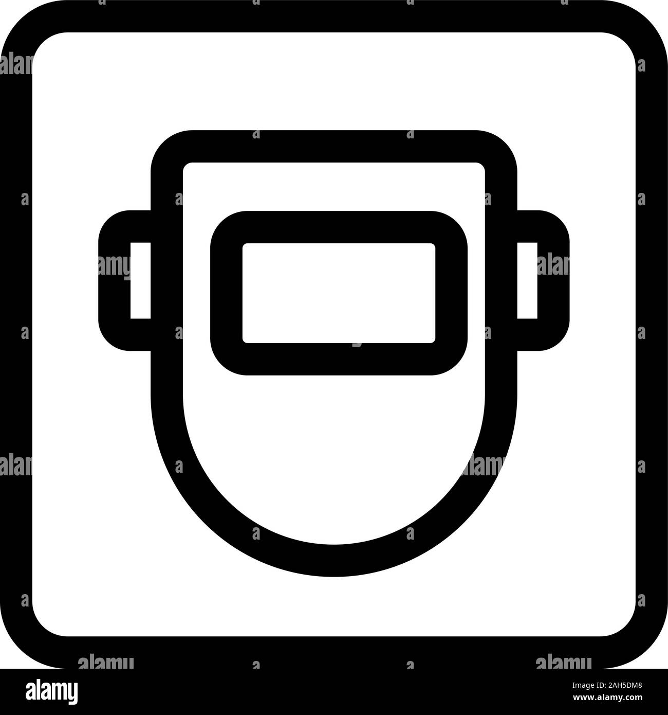 Protective mask icon vector. Isolated contour symbol illustration Stock ...