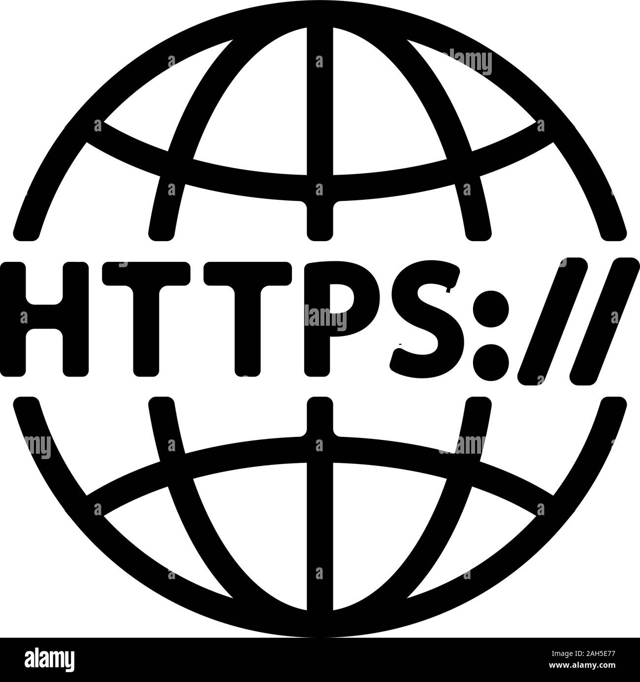 https protocol vector vector. Isolated contour symbol illustration ...