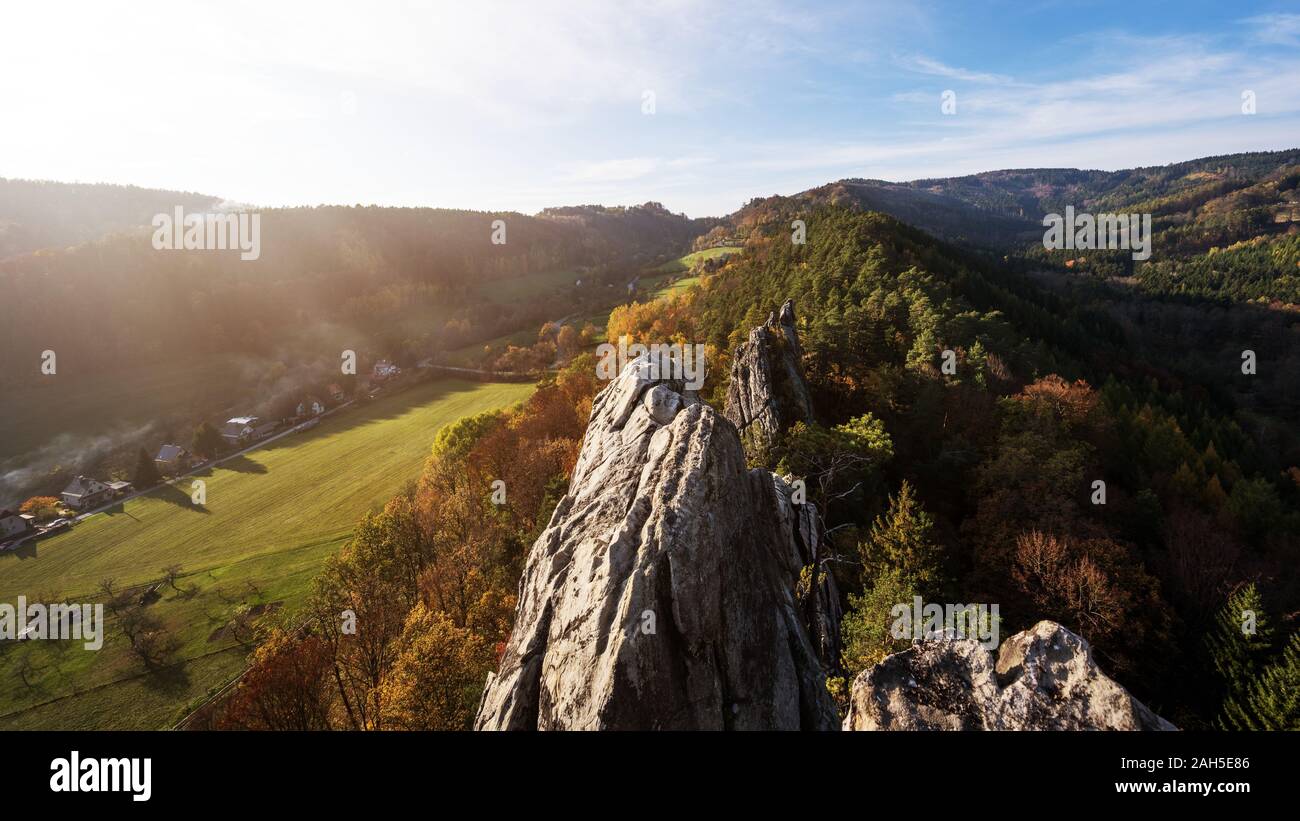 The rocks are known as the Pantheon in the village of Mala Skala Stock ...