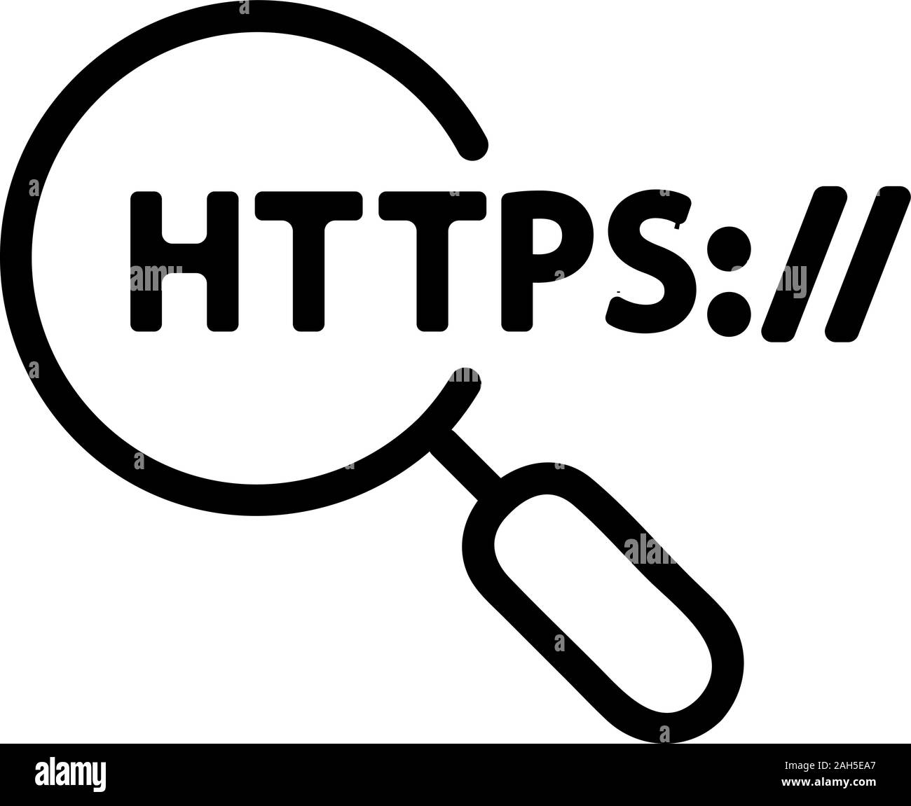 https protocol vector vector. Isolated contour symbol illustration ...