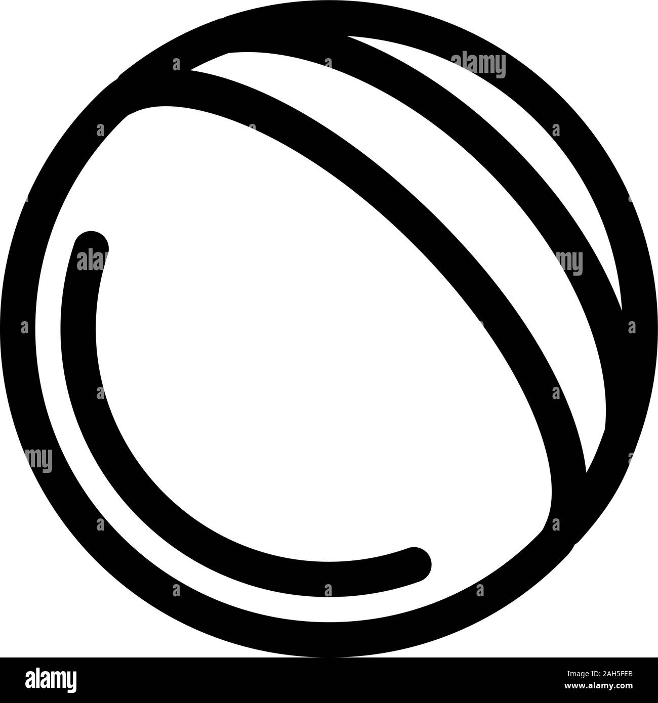 Ball for the game icon vector. Isolated contour symbol illustration ...