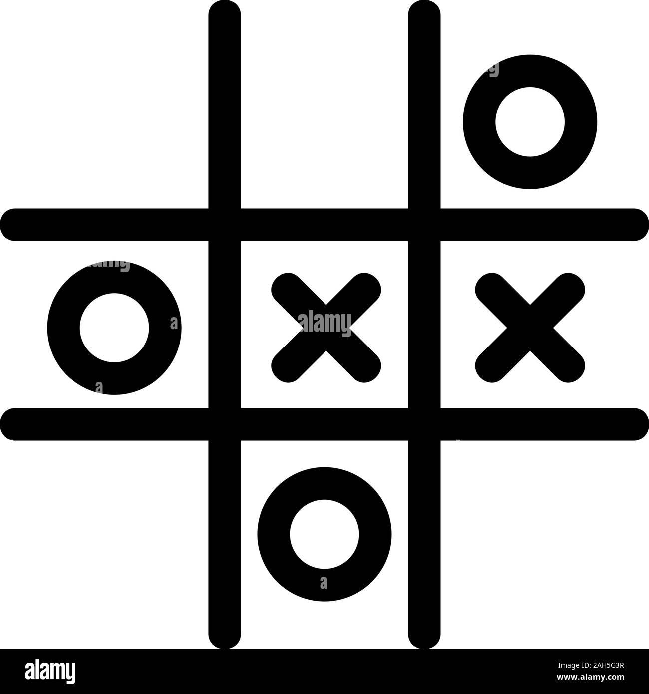 cross-toe icon vector. Isolated contour symbol illustration Stock ...