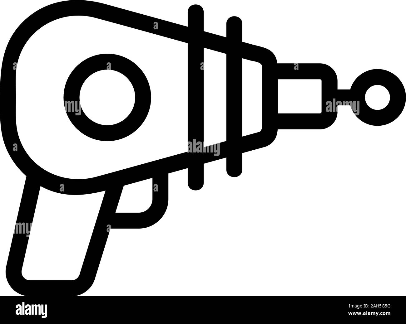 water gun icon vector. Isolated contour symbol illustration Stock ...