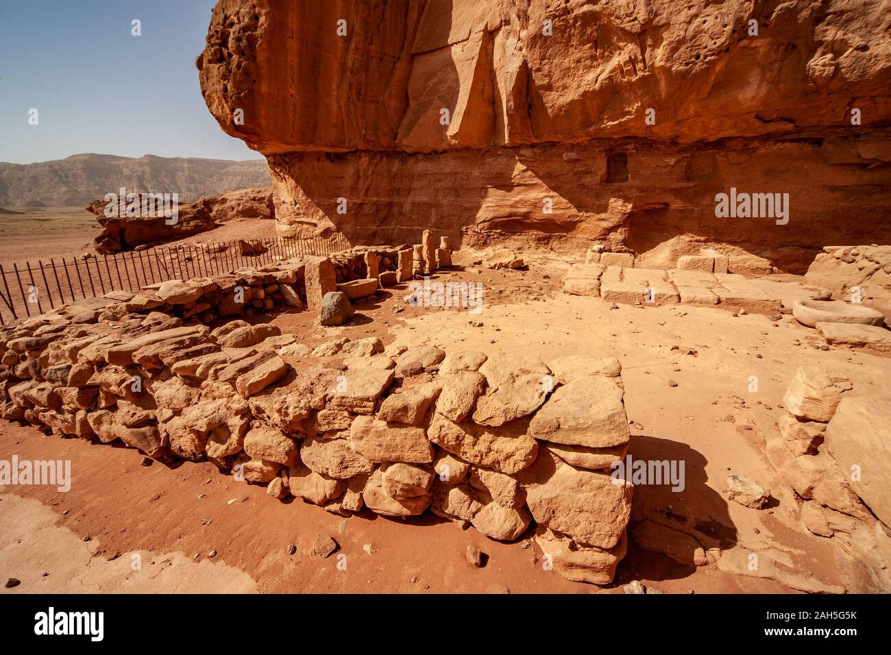 Egyptian Hathor Temple, 14th-12th centuries BC at Timna national park ...