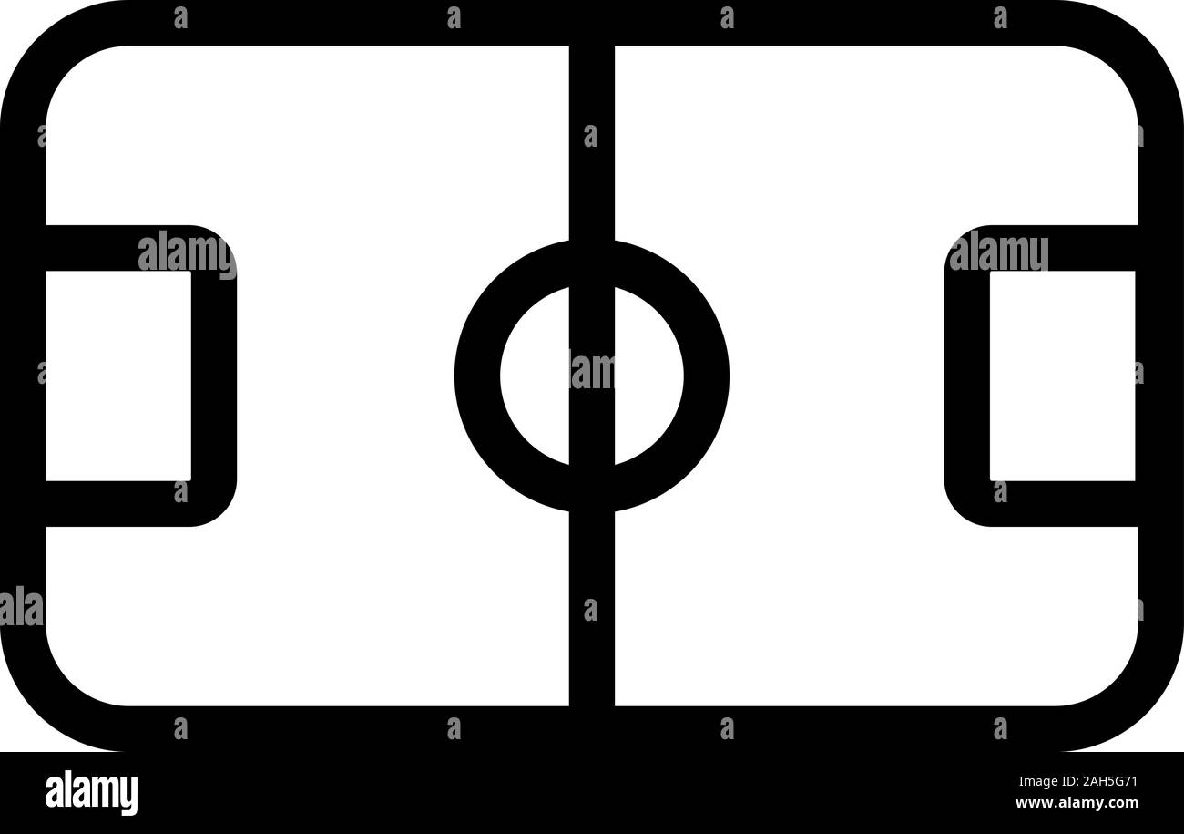 Table football icon vector. Isolated contour symbol illustration Stock ...