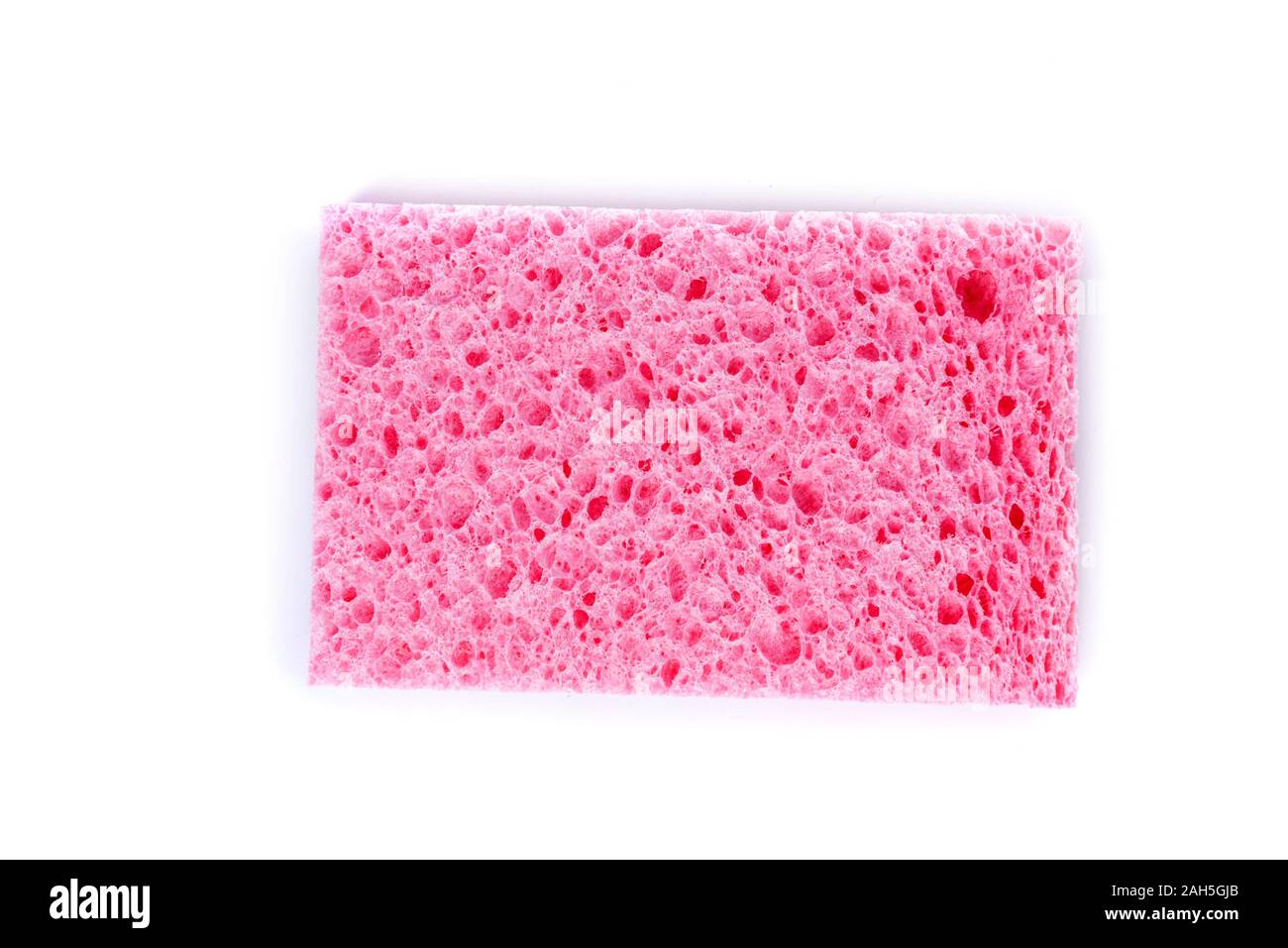 Rectangular pink cellulose washing sponges with coarse and soft sides ...