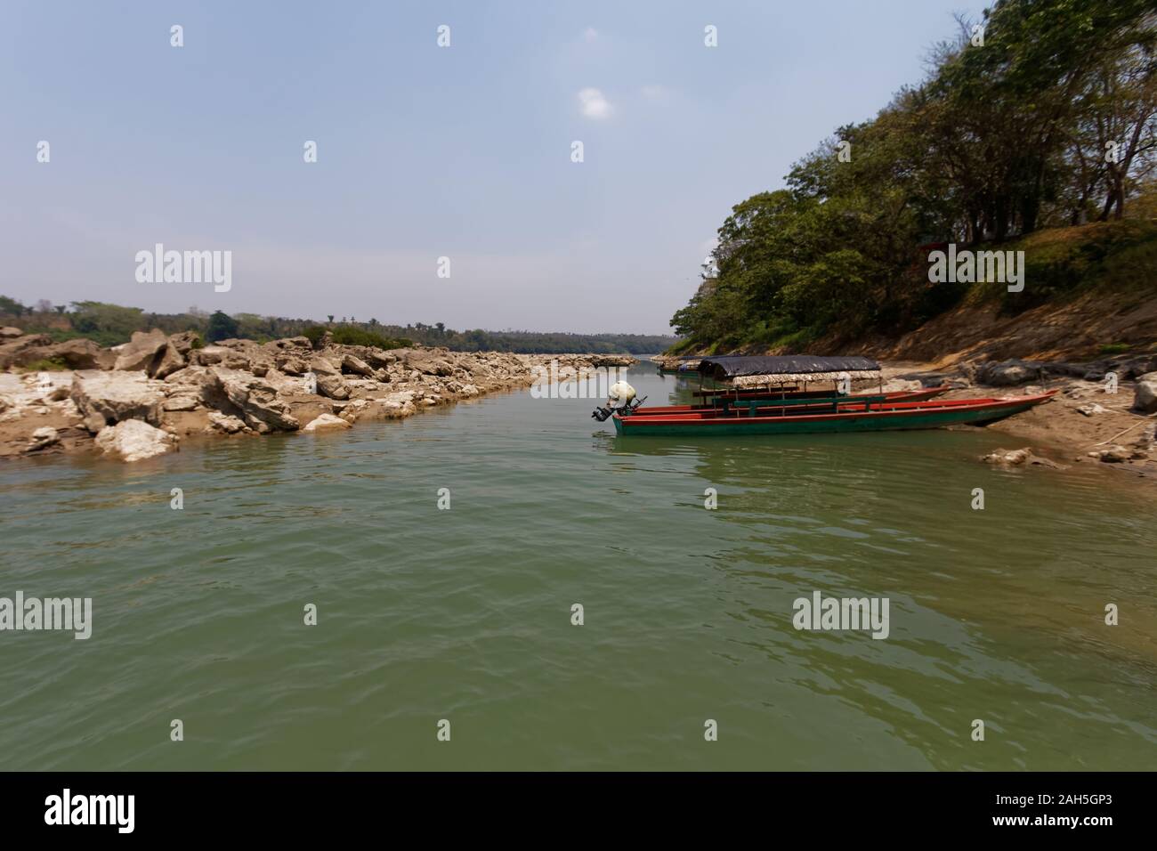 Usumacinta, the border river between Mexico and Guatemala Stock Photo ...