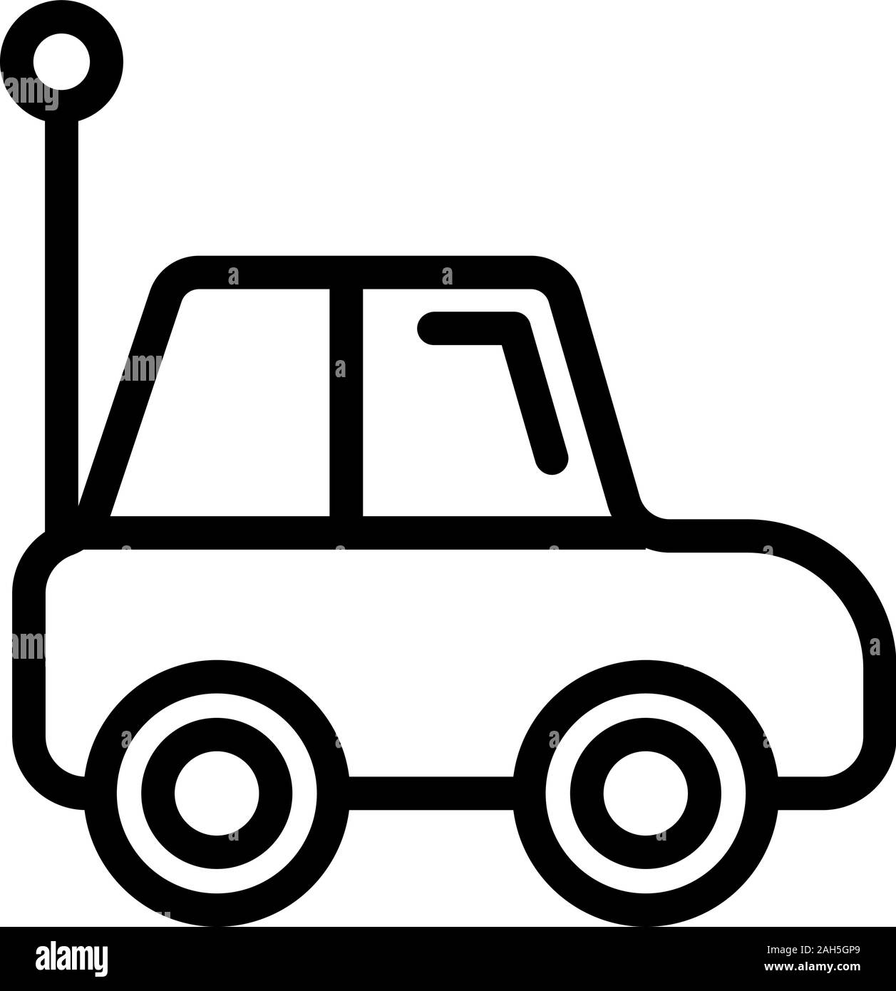 radio-controlled machine icon vector. Isolated contour symbol ...