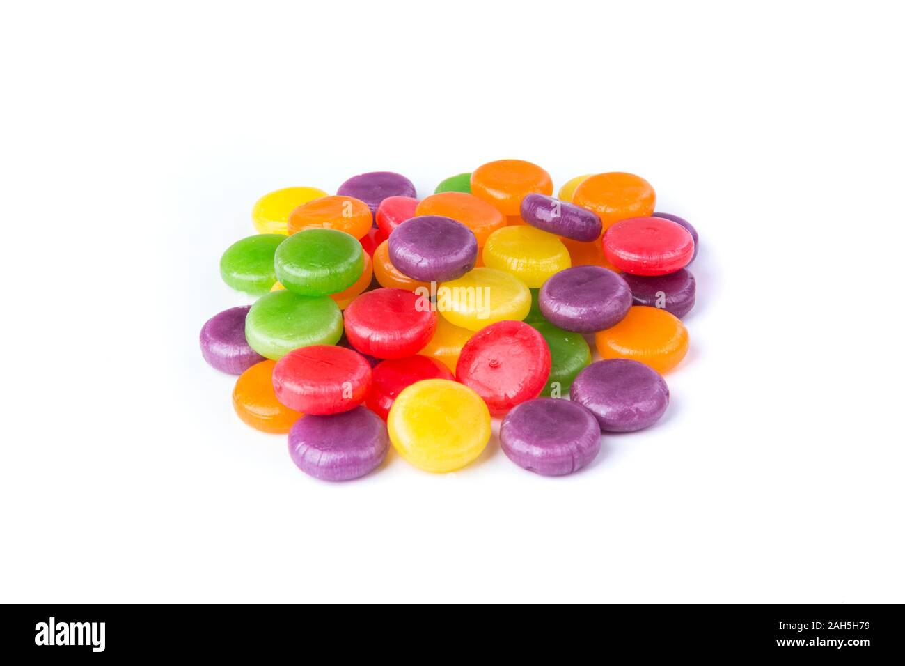 Assortment of varied colors and flavors hard candies Stock Photo - Alamy