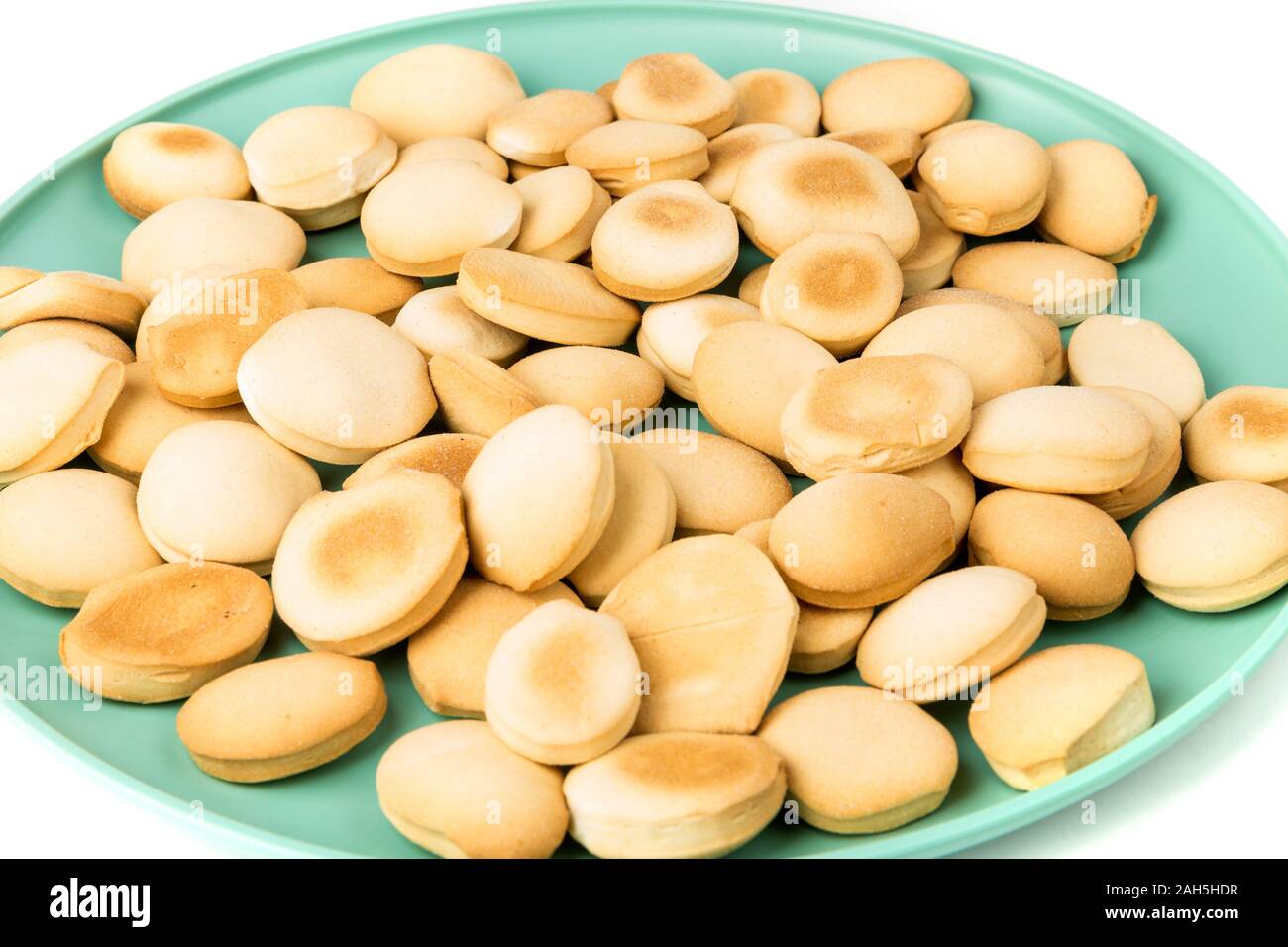 Pile of filipino phillipino plain crunchy traditional paborita crackers ...