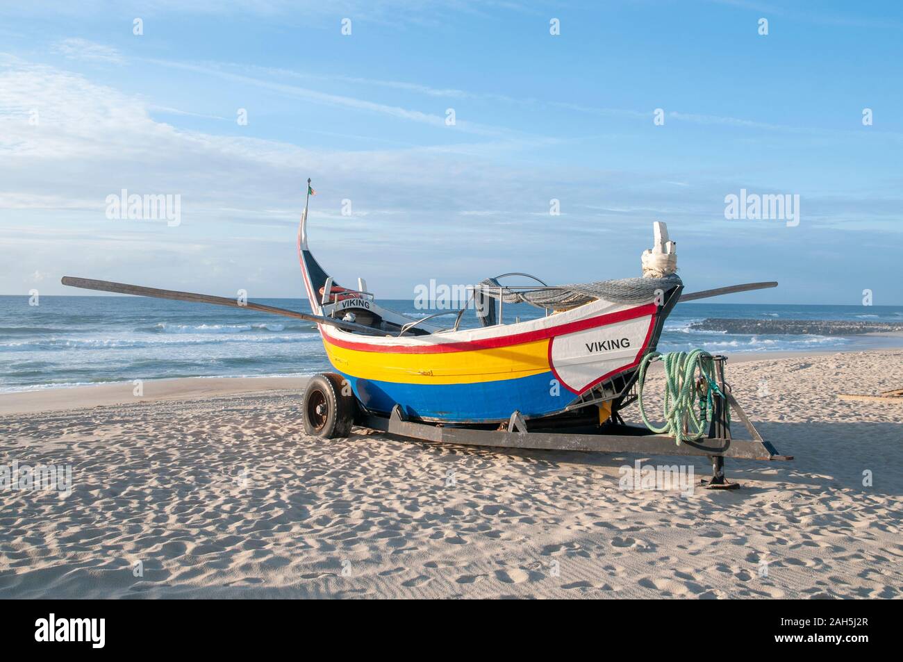 Traditional portuguese fishermens boat in hi-res stock photography and ...