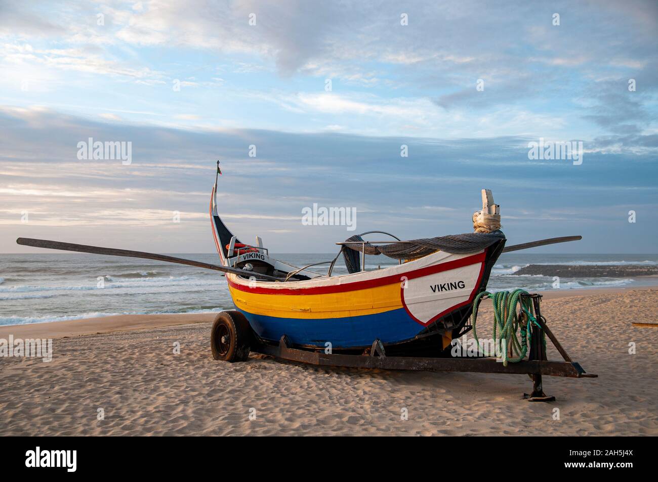 Traditional portuguese fishing boat hi-res stock photography and images ...