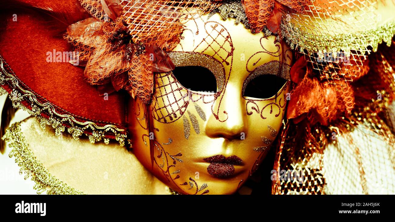 the beautiful masks of the carnival Stock Photo - Alamy
