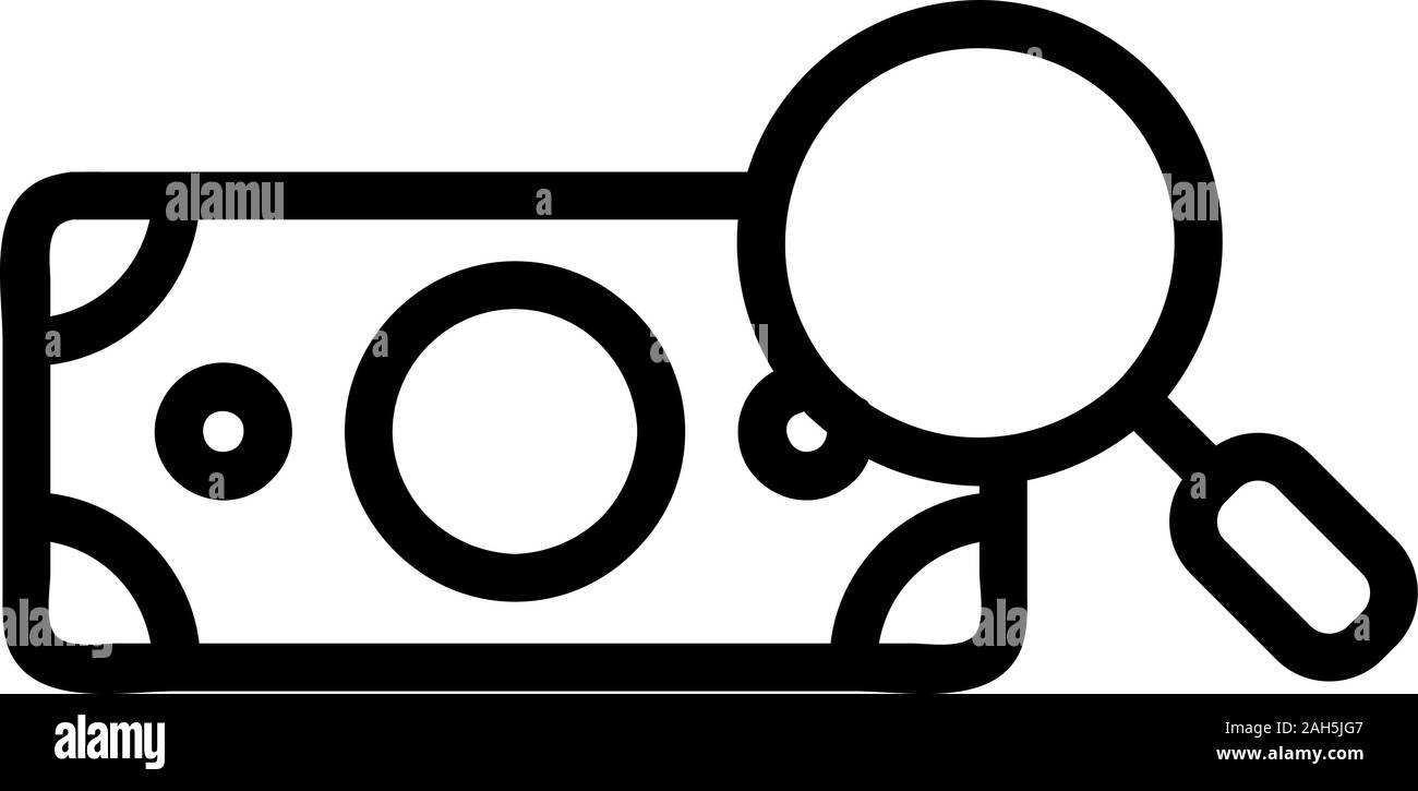 Learning the currency icon vector. Isolated contour symbol illustration ...