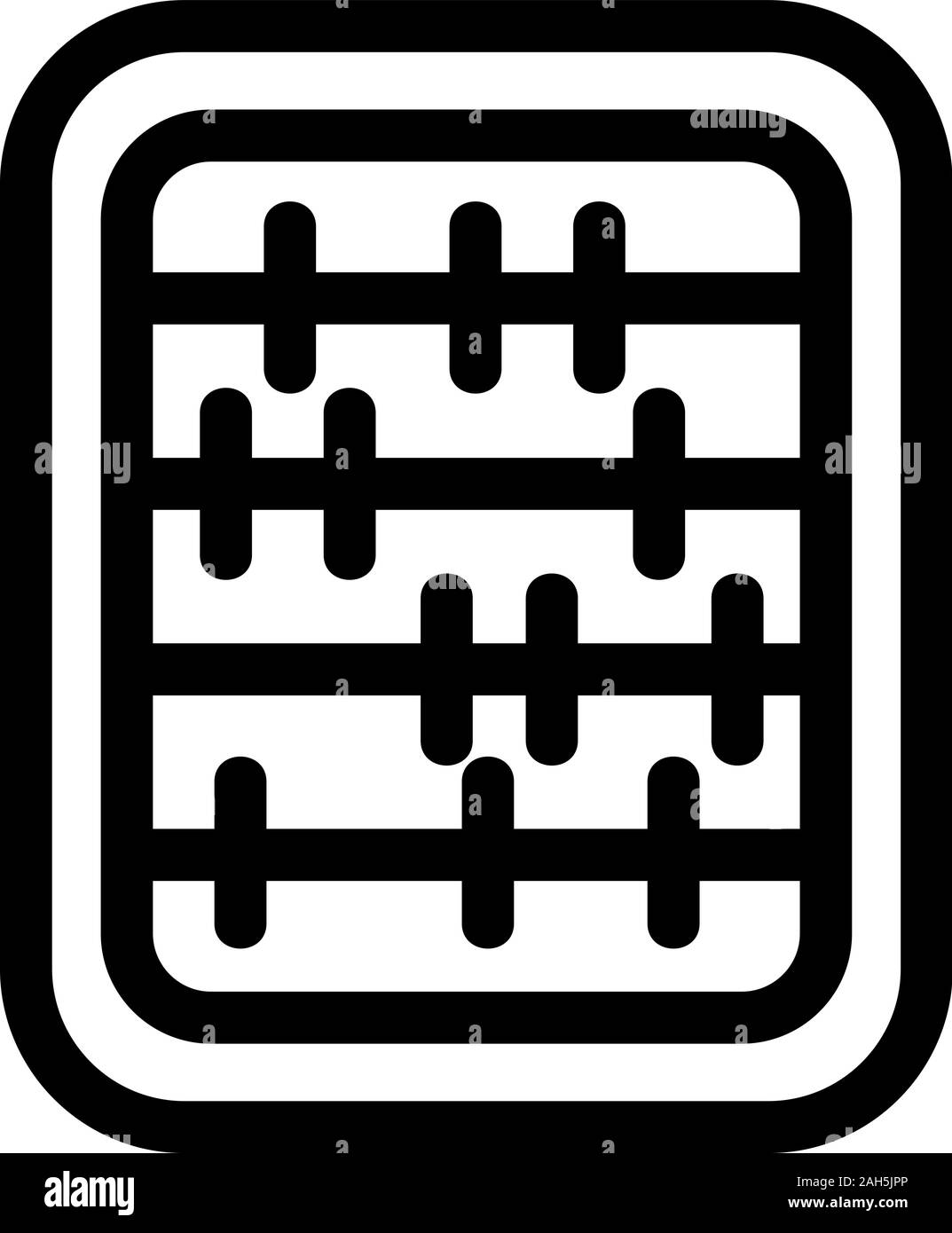 accounts of the icon vector. Isolated contour symbol illustration Stock ...