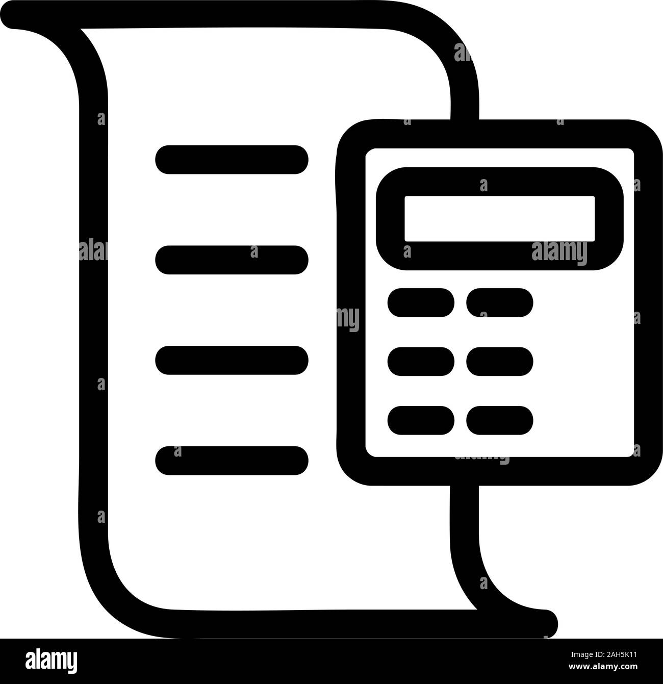 counting the data icon vector. Isolated contour symbol illustration ...