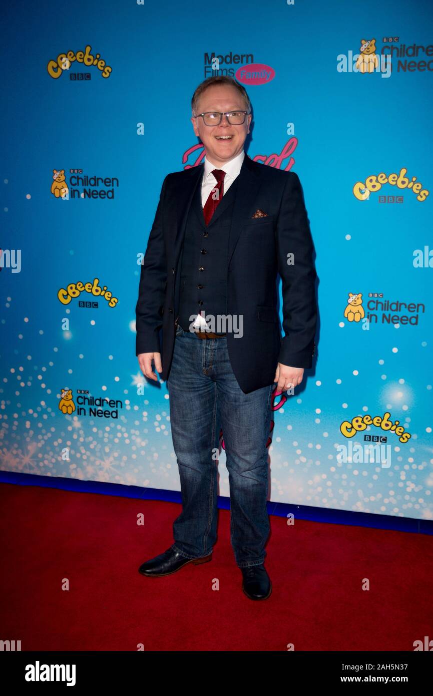 Seen arriving on the red carpet for CBeebies Christmas Show Hansel and ...