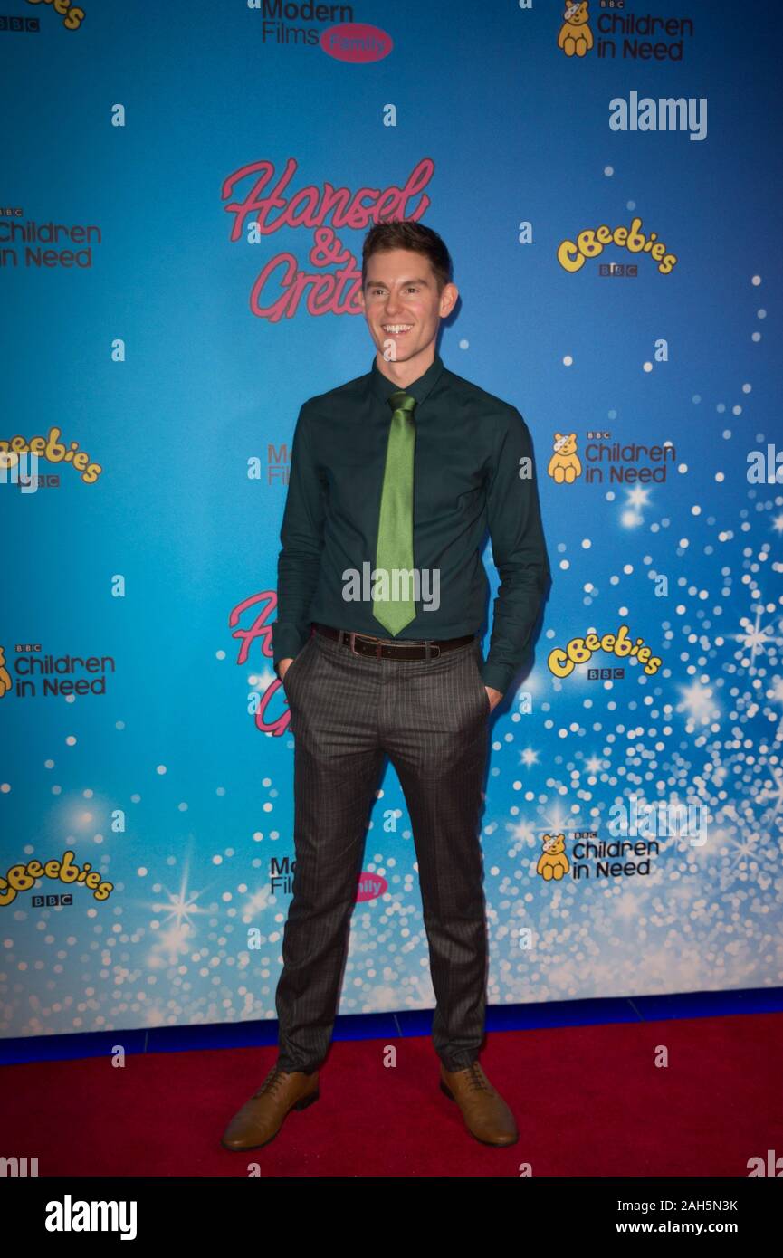 Seen arriving on the red carpet for CBeebies Christmas Show Hansel and ...