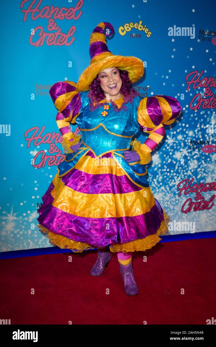 Seen arriving on the red carpet for CBeebies Christmas Show Hansel and ...