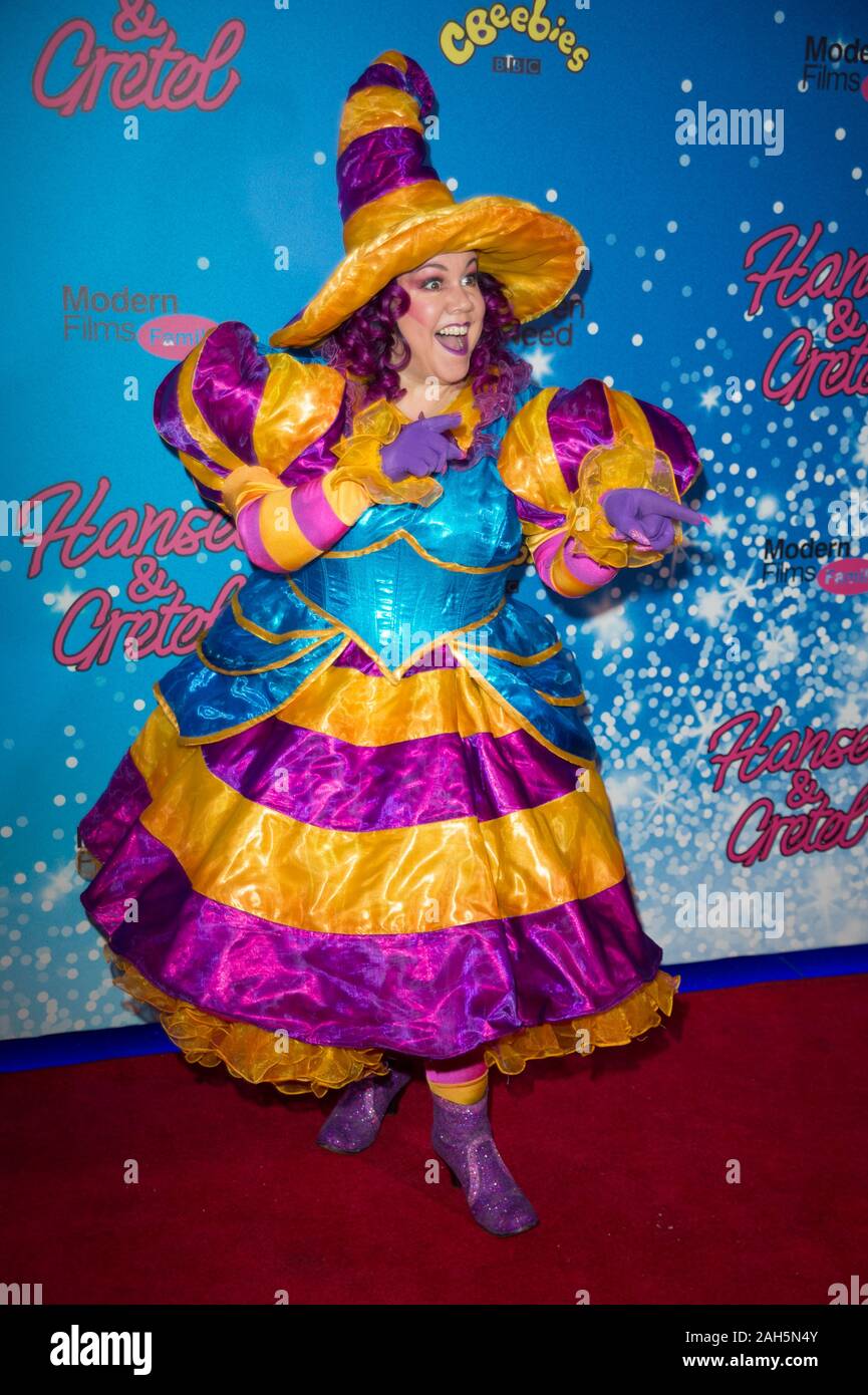 Seen arriving on the red carpet for CBeebies Christmas Show Hansel and ...