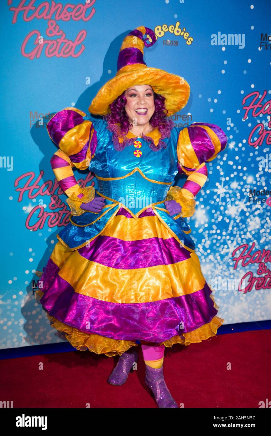 Seen arriving on the red carpet for CBeebies Christmas Show Hansel and ...
