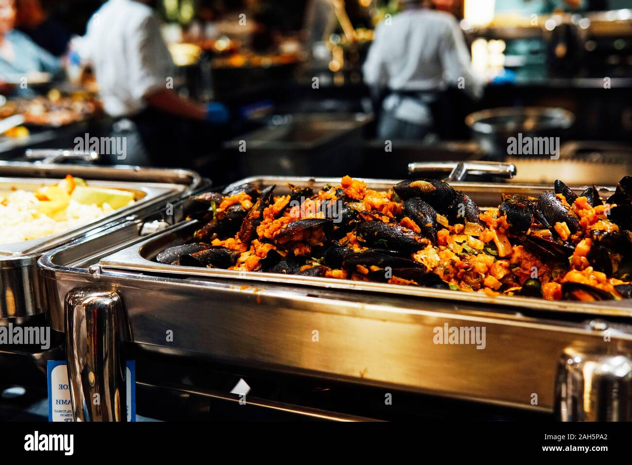 Fried and baked food delicious cuisine food Stock Photo - Alamy