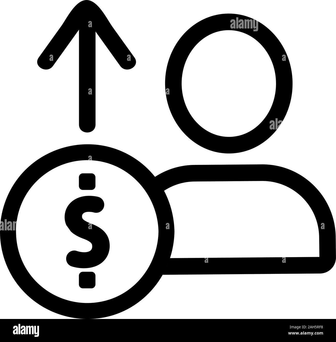 affiliated business icon vector. Isolated contour symbol illustration ...