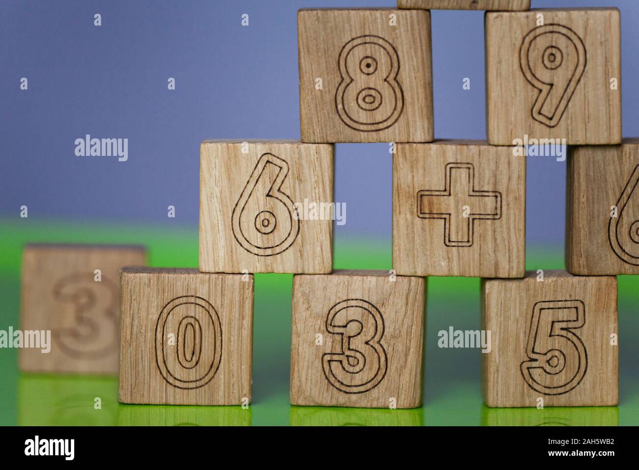 Arithmetic, mathematic, learning concept, numbers background with ...