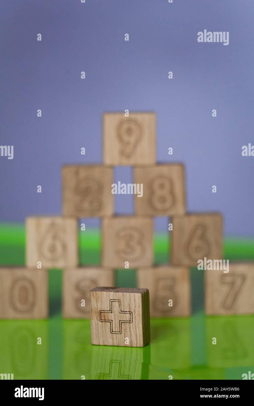 Arithmetic, mathematic, learning concept, numbers background with ...