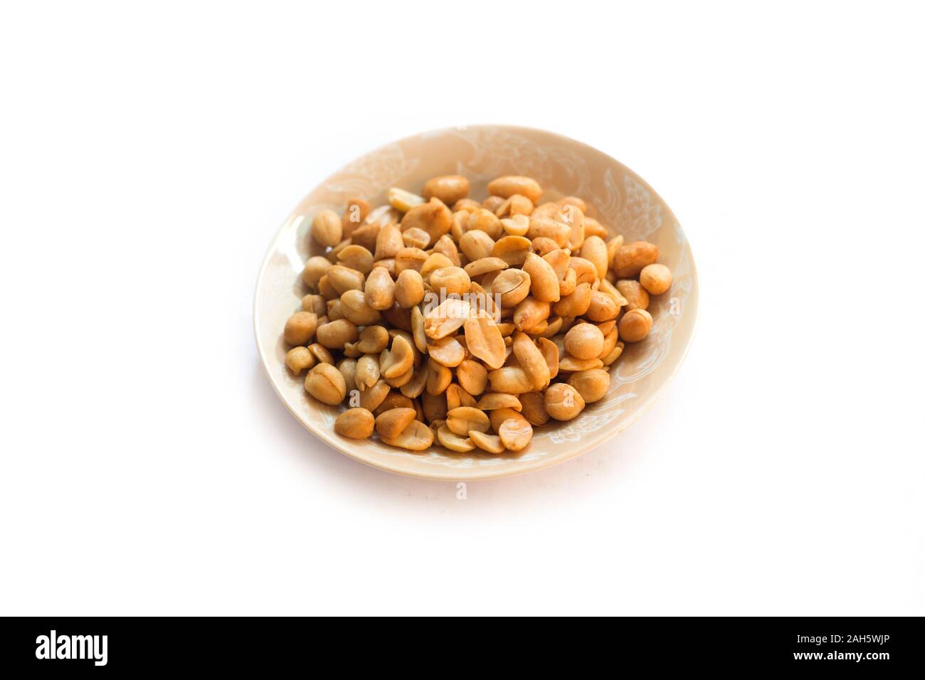 Kacang Goreng or fried peanuts. Indonesian snacks. Isolated on white ...