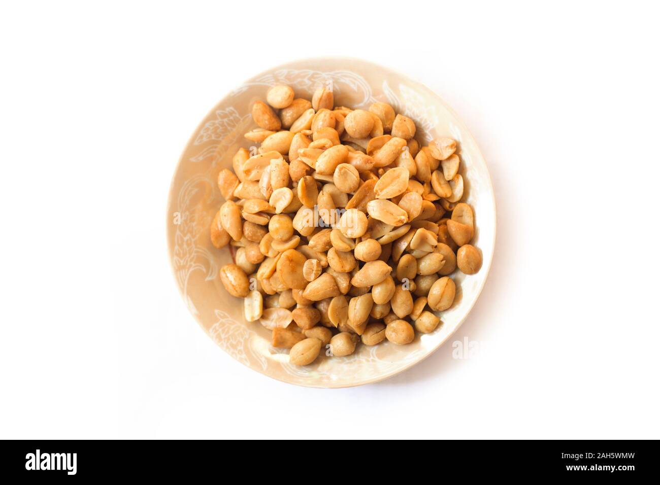 Kacang Goreng or fried peanuts. Indonesian snacks. Isolated on white ...