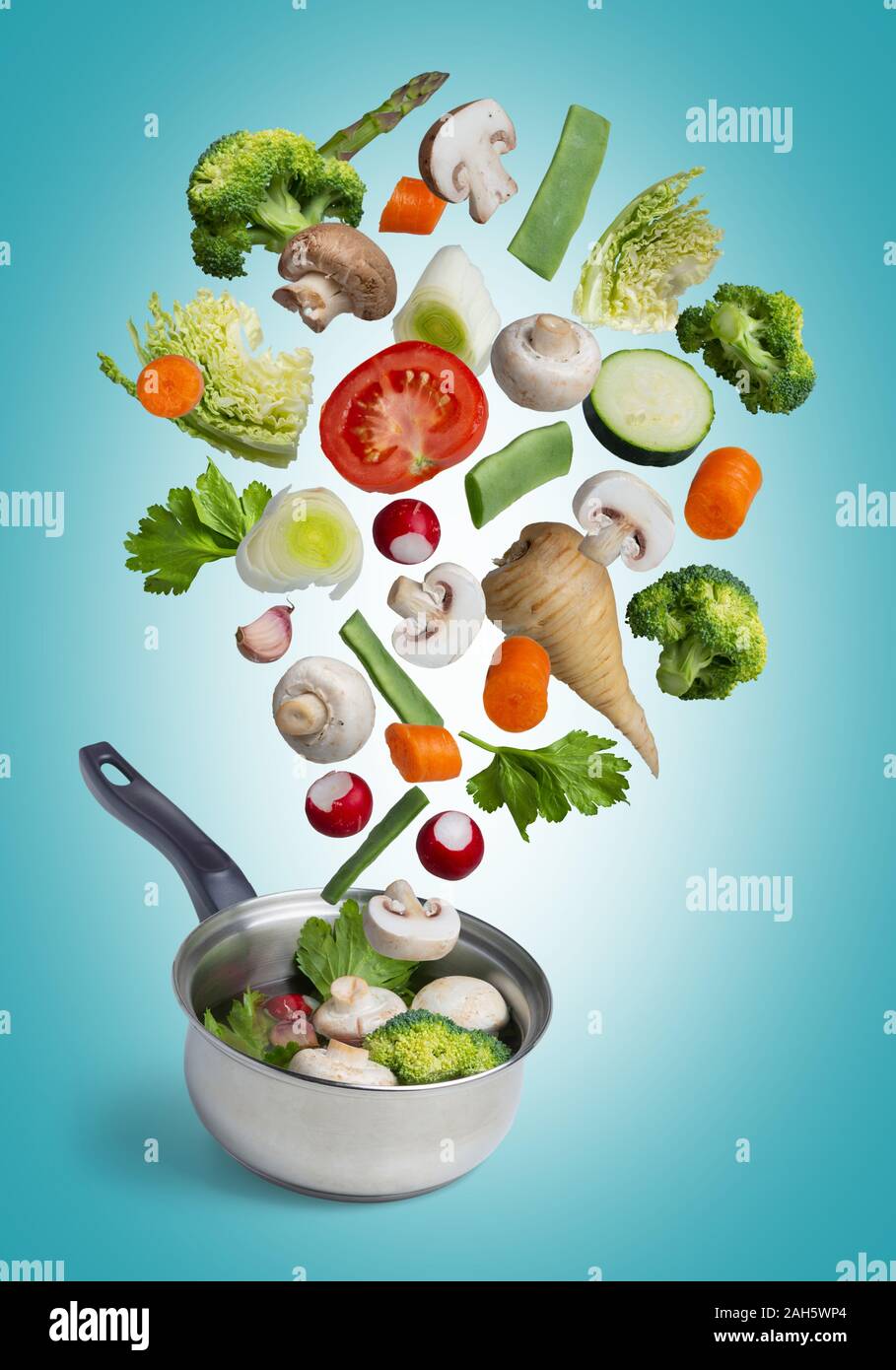 Flying vegetable restaurant hi-res stock photography and images - Alamy