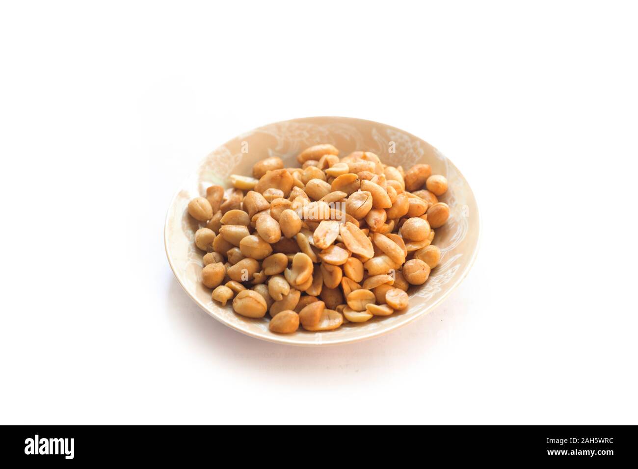 Kacang Goreng or fried peanuts. Indonesian snacks. Isolated on white ...